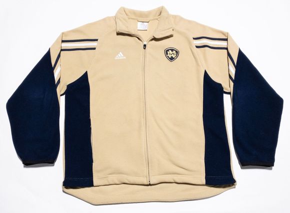 adidas | Jackets & Coats | Notre Dame Adidas Fleece Jacket Mens Large ...